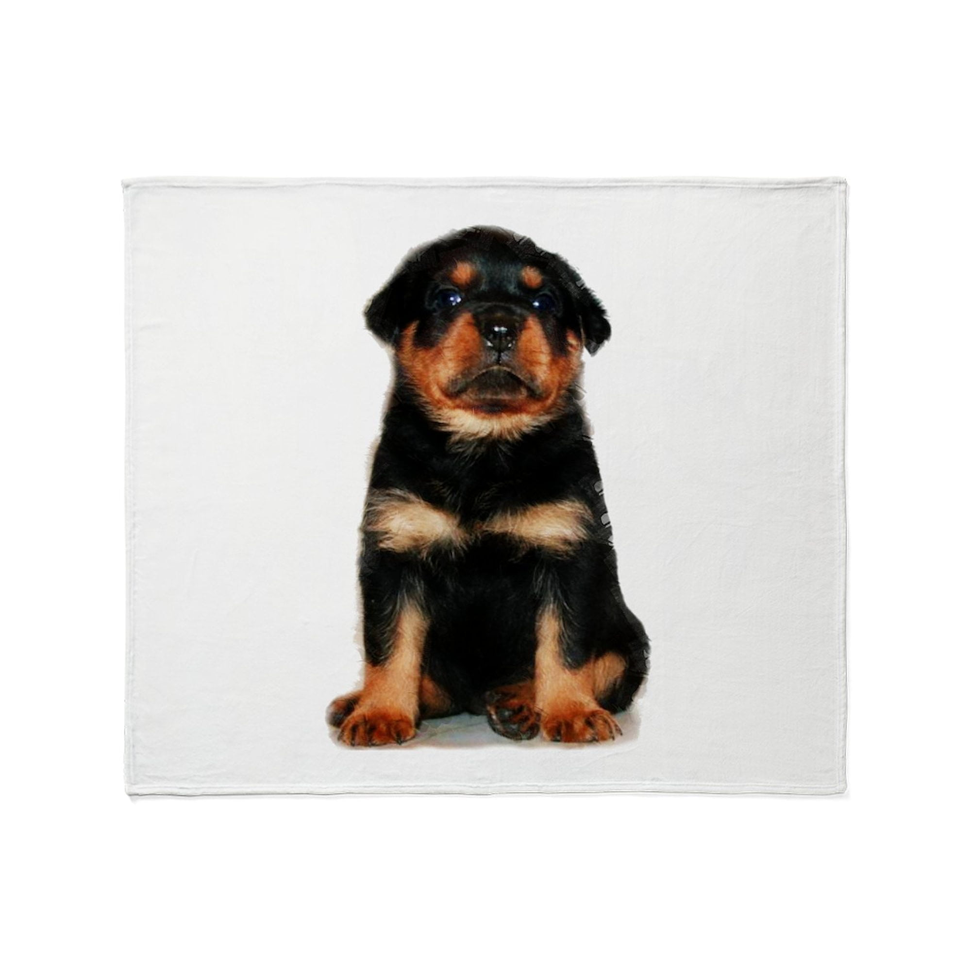 CafePress - Rottweiler Puppy Throw Blanket - Soft Fleece Throw Blanket ...