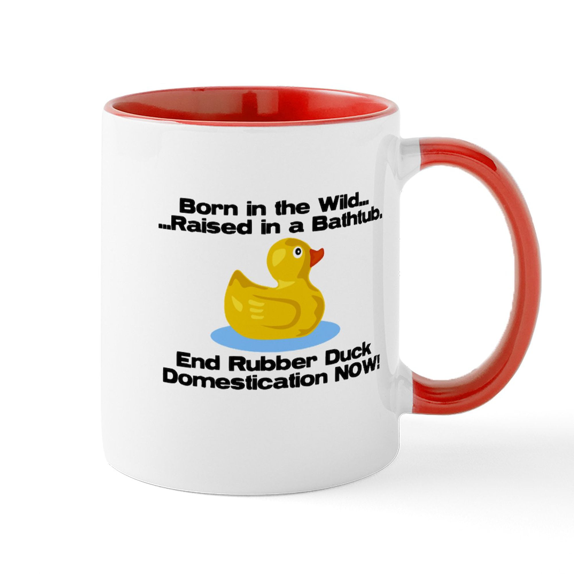 CafePress - Rubber Duck Mug - 11 oz Ceramic Mug - Novelty Coffee Tea ...