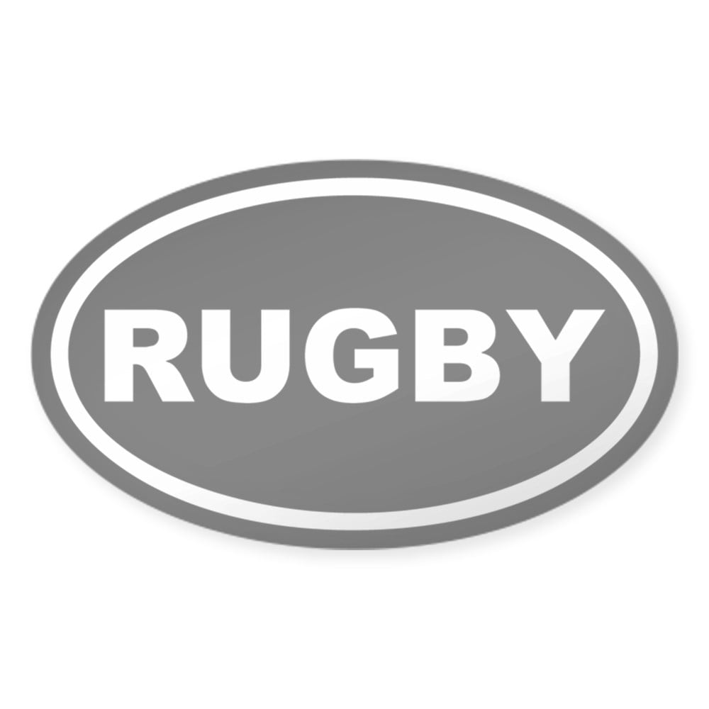 CafePress - Rugby Euro Oval Sticker - Sticker (Oval) - Walmart Business ...
