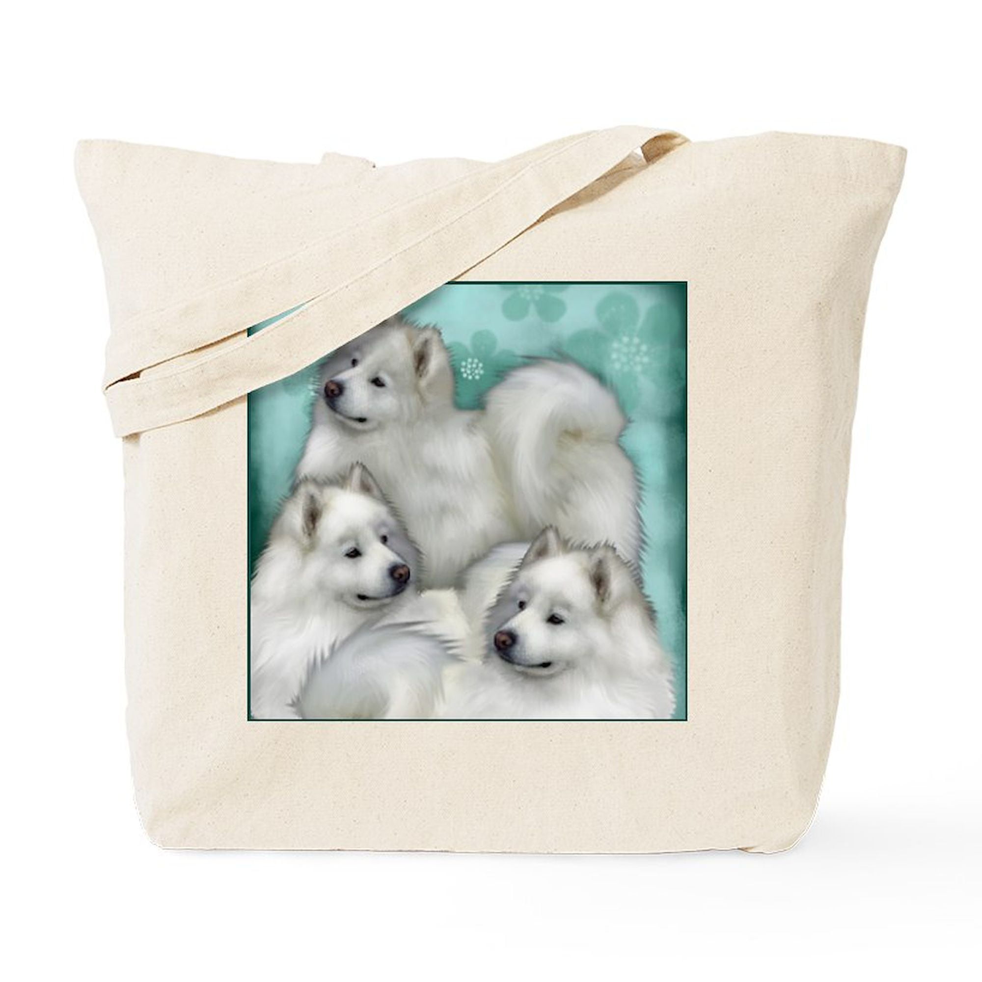 CafePress - Samoyed Dogs Tote Bag - Unisex Canvas Tote Bag, Beige, 1 ...
