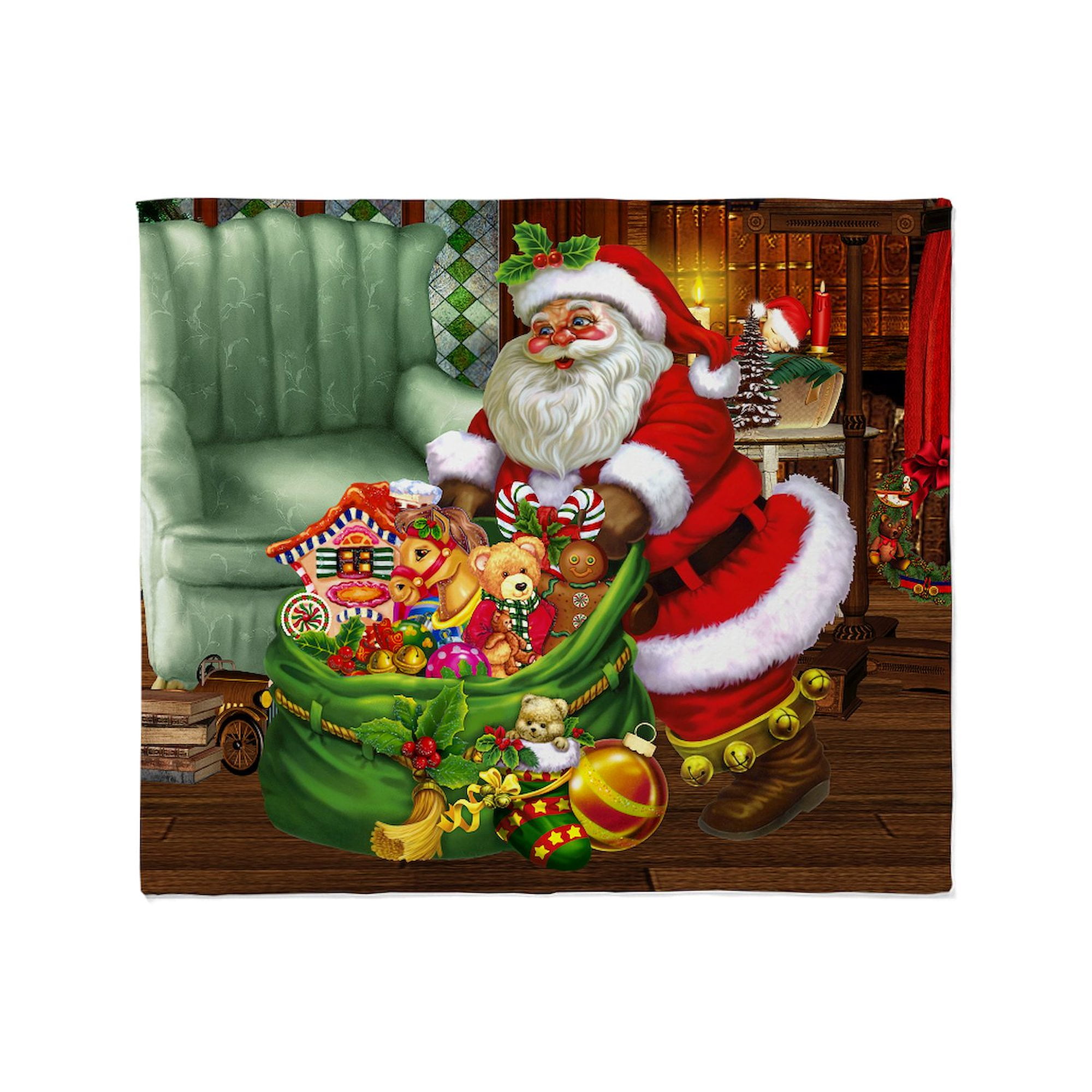 CafePress - Santa Claus! Throw Blanket - Soft Fleece Throw Blanket, 50 ...