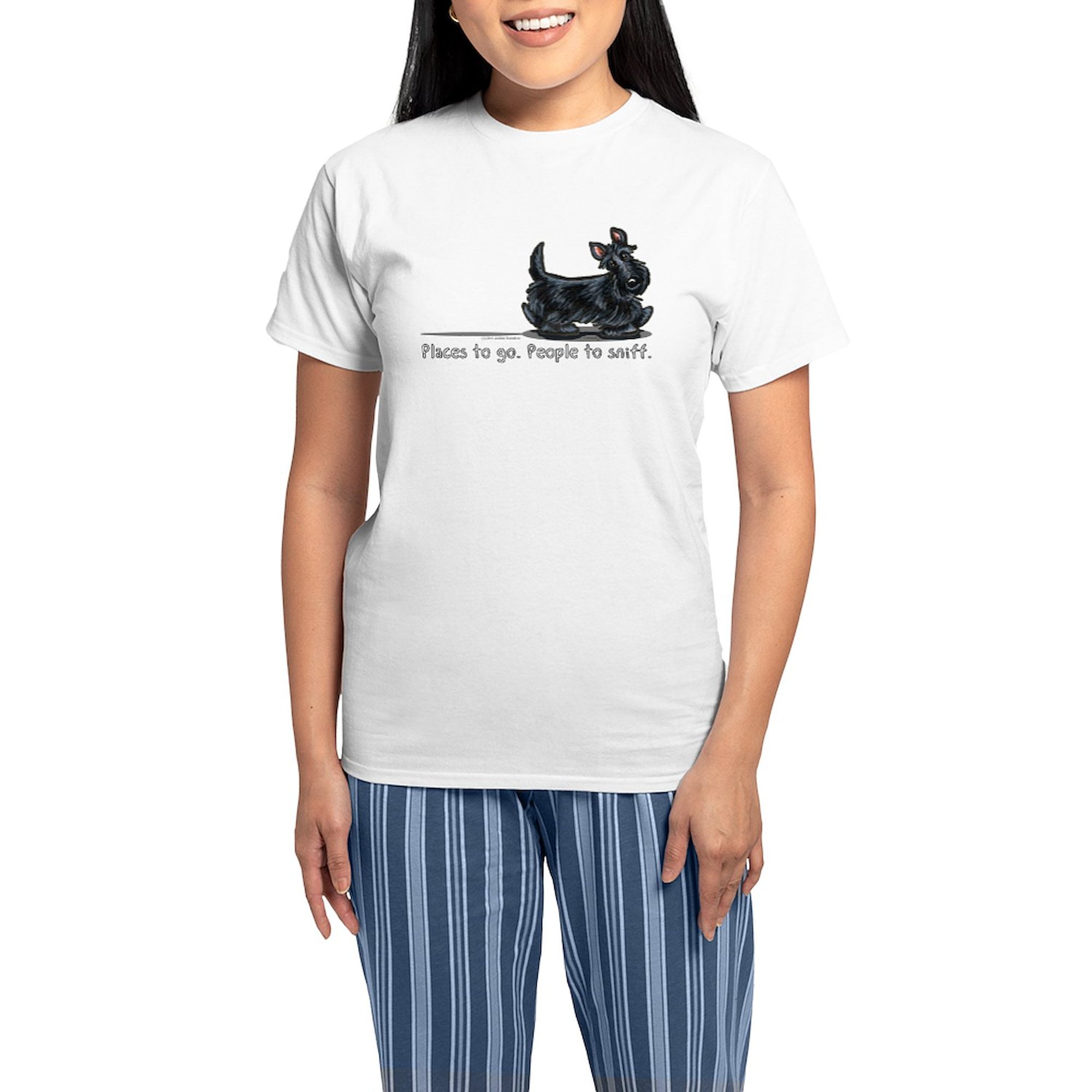 CafePress - Scottie Places Pajamas - Women's Short Sleeve Print T-Shirt ...