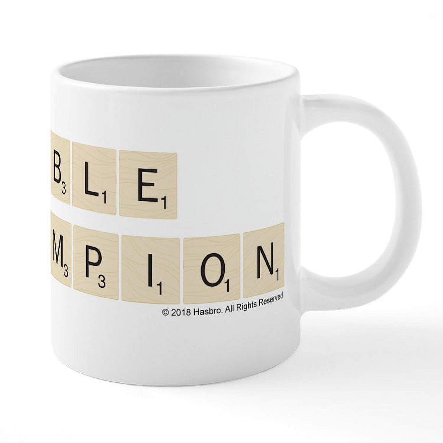 CafePress - Scrabble Champion - 20 Oz White Ceramic Mega Mug - Walmart.com
