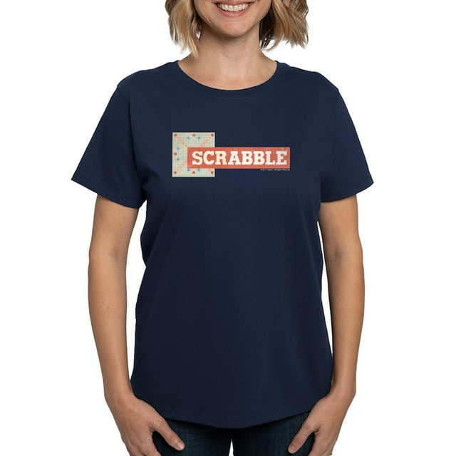 CafePress - Scrabble Tiles Women's Dark T Shirt - Women's Traditional ...