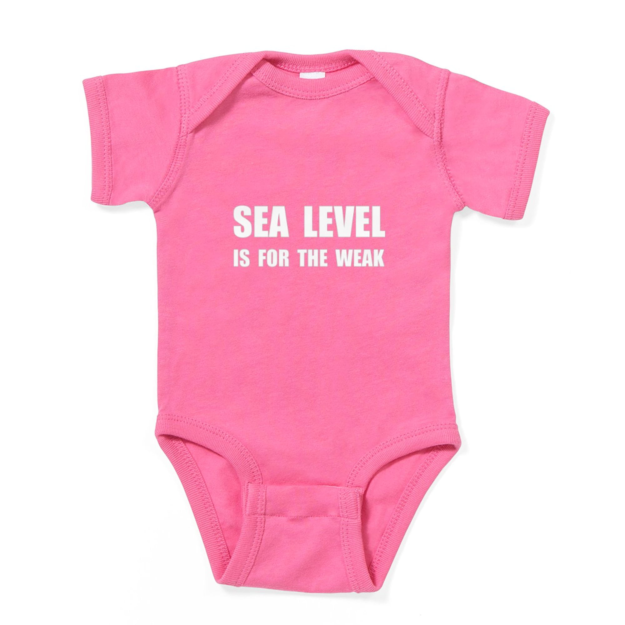 CafePress - Sea Level For The Weak - Cute Infant Bodysuit Baby Romper ...
