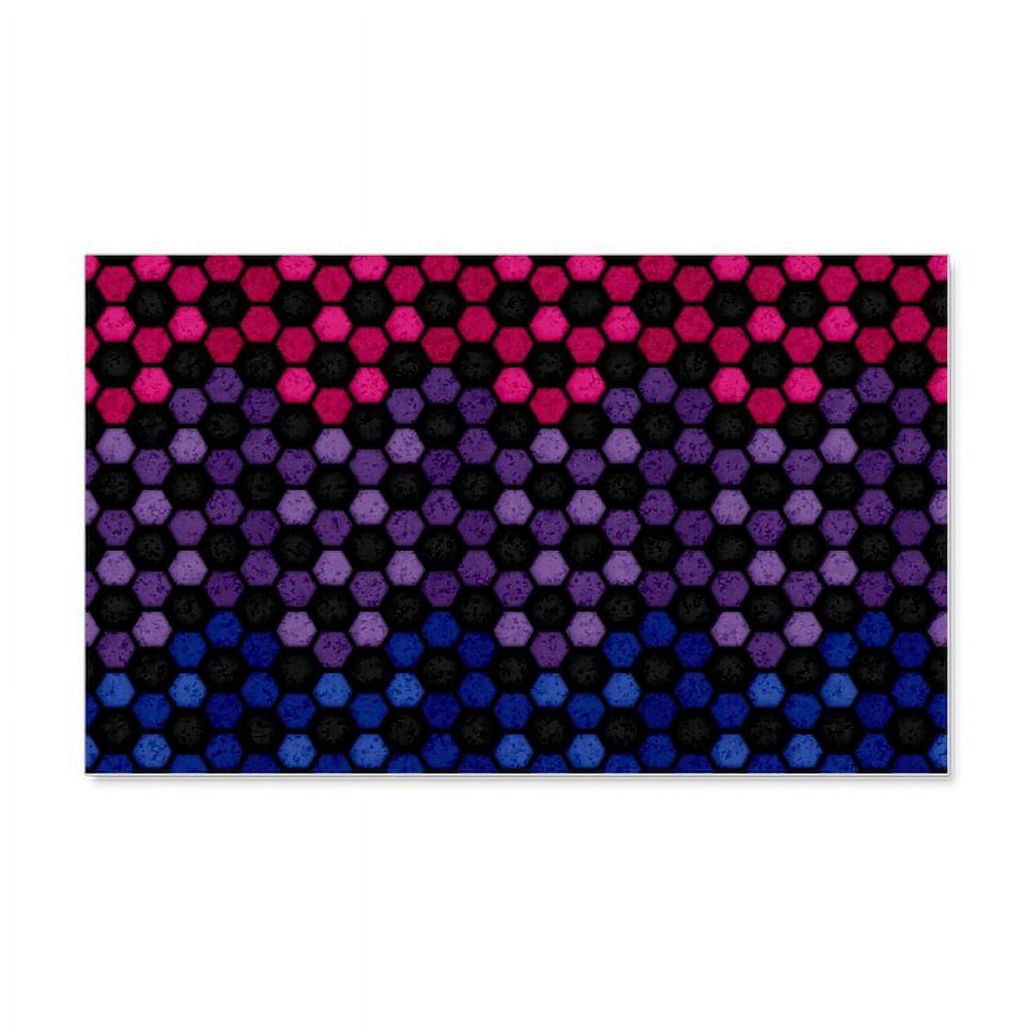 CafePress - Seamless Football Pattern In Bisexual Pride Flag C - 20x12 ...