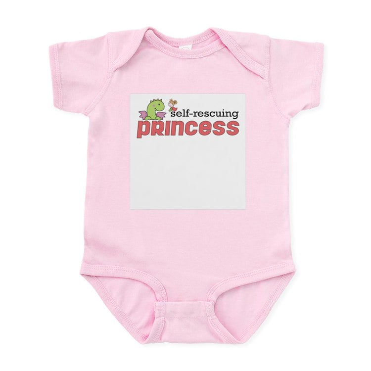 CafePress - Self Rescuing Princess Infant Bodysuit - Baby Light ...