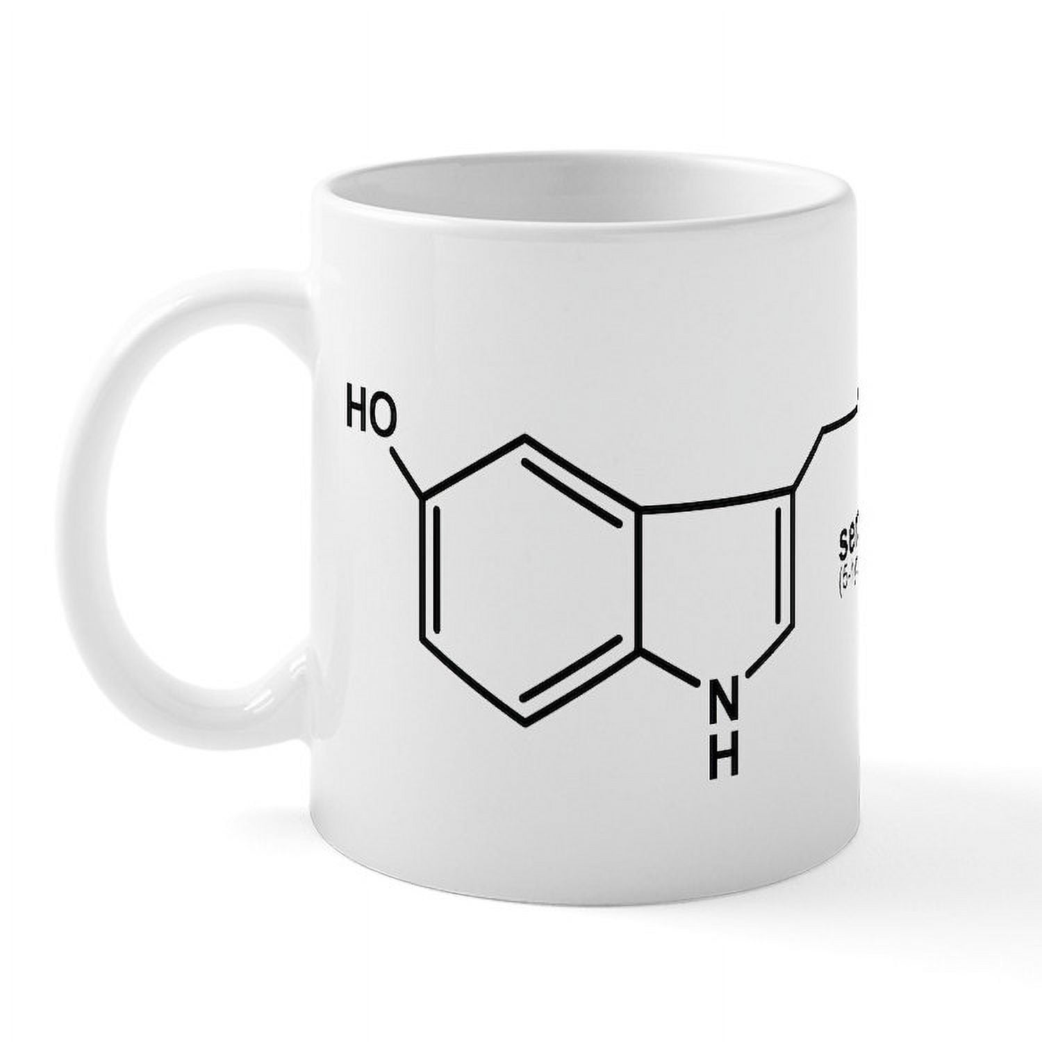 CafePress - Serotonin Mug - 11 oz Ceramic Mug - Novelty Coffee Tea Cup ...
