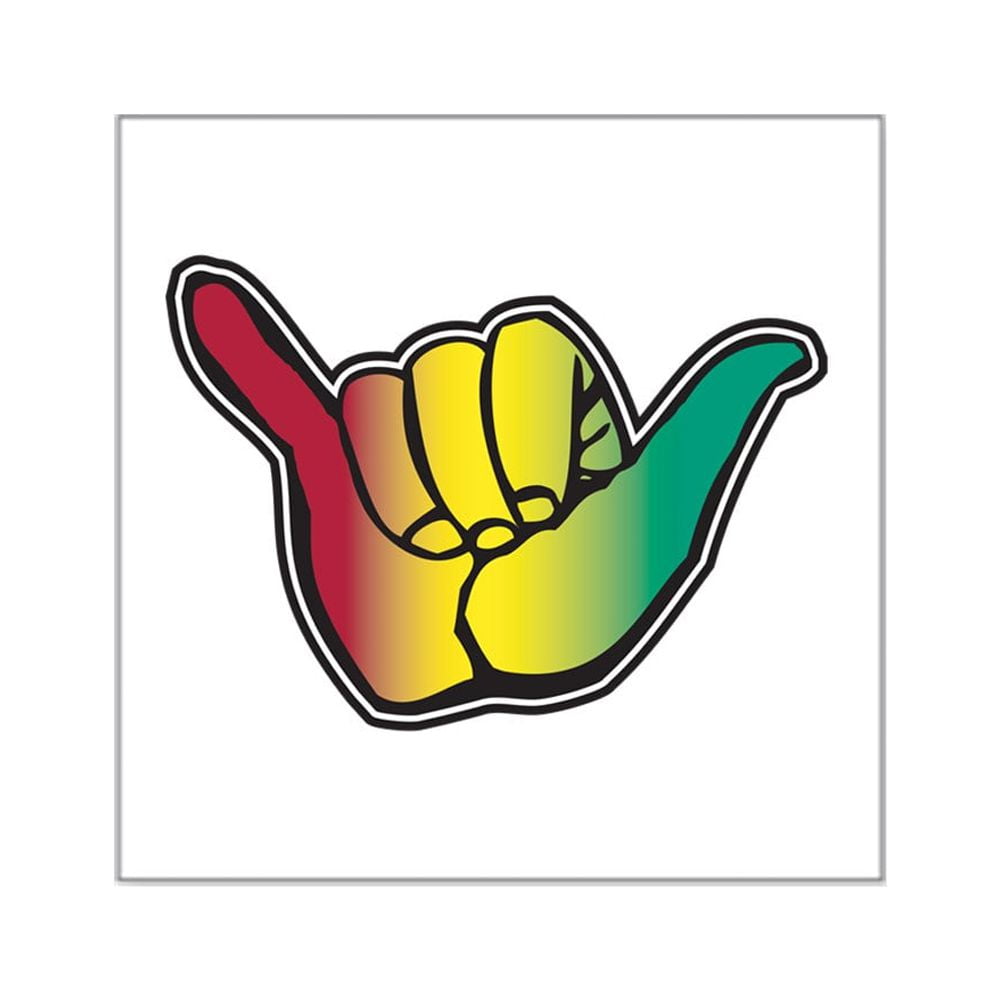 CafePress - Shaka Sticker - Square Sticker 3" x 3" - Walmart.com