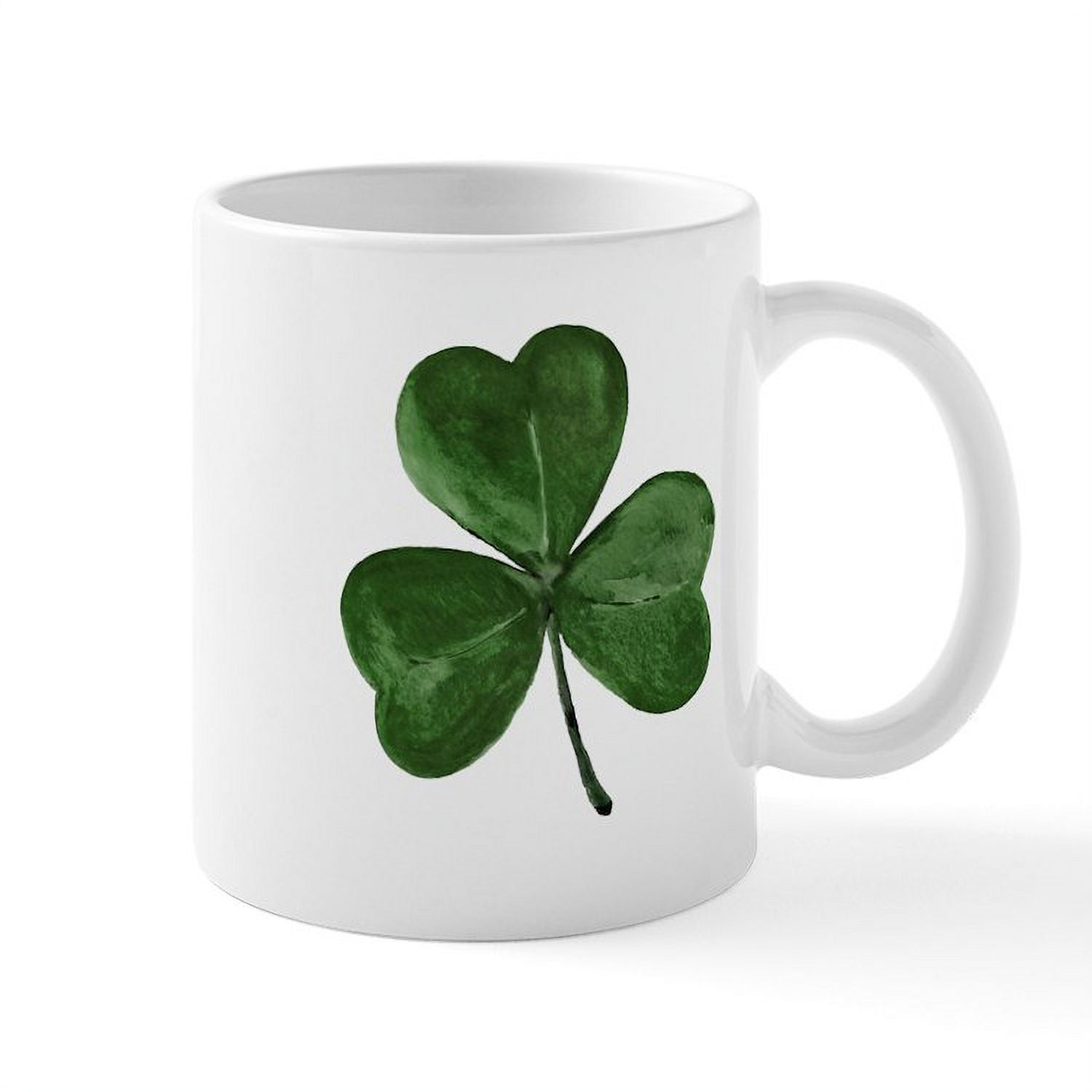 CafePress - Shamrock Mug - 11 oz Ceramic Mug - Novelty Coffee Tea Cup ...