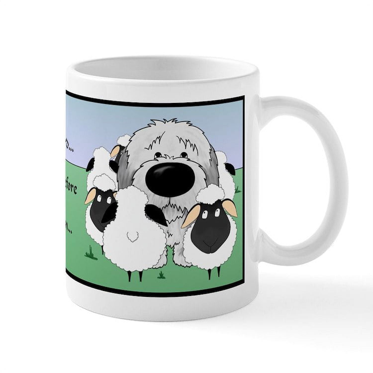 CafePress - Sheepdog I Herd... Mug - 11 oz Ceramic Mug - Novelty Coffee ...