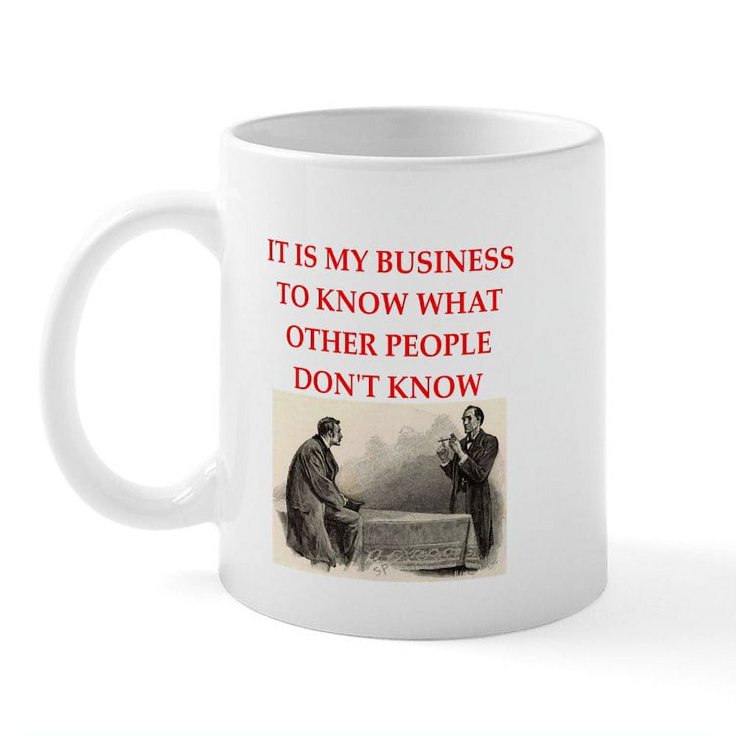 CafePress - Sherlock Holmes Mug - 11 oz Ceramic Mug - Novelty Coffee ...