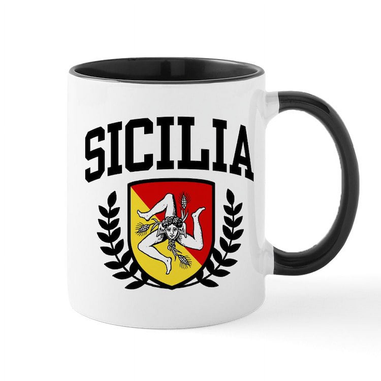 CafePress - Sicilia Mug - 11 oz Ceramic Mug - Novelty Coffee Tea Cup ...