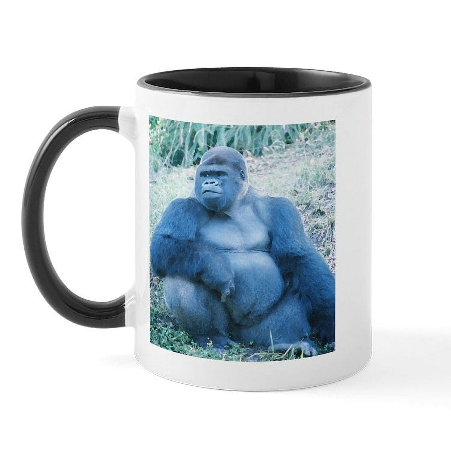 CafePress - Silverback Gorilla Mug - 11 oz Ceramic Mug - Novelty Coffee ...