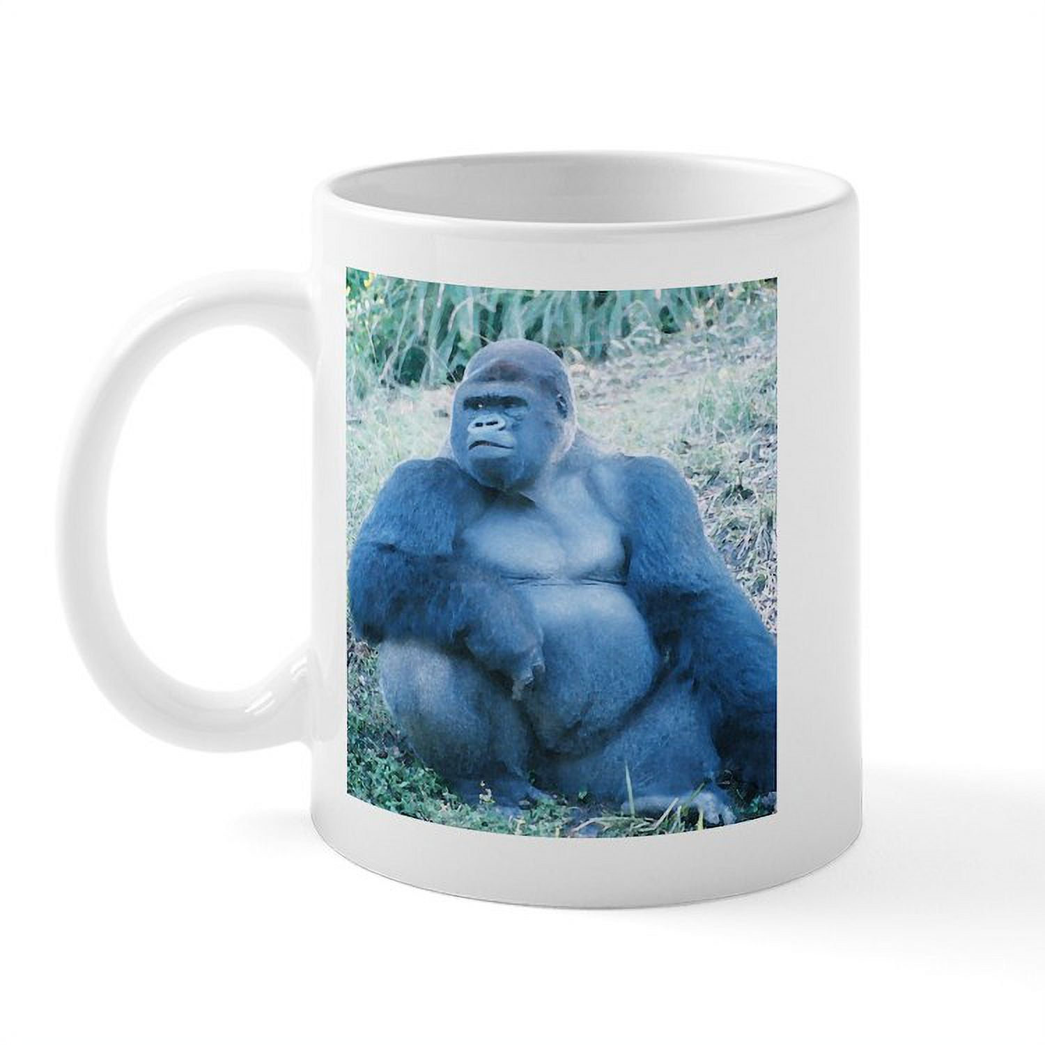 CafePress - Silverback Gorilla Mug - 11 oz Ceramic Mug - Novelty Coffee ...