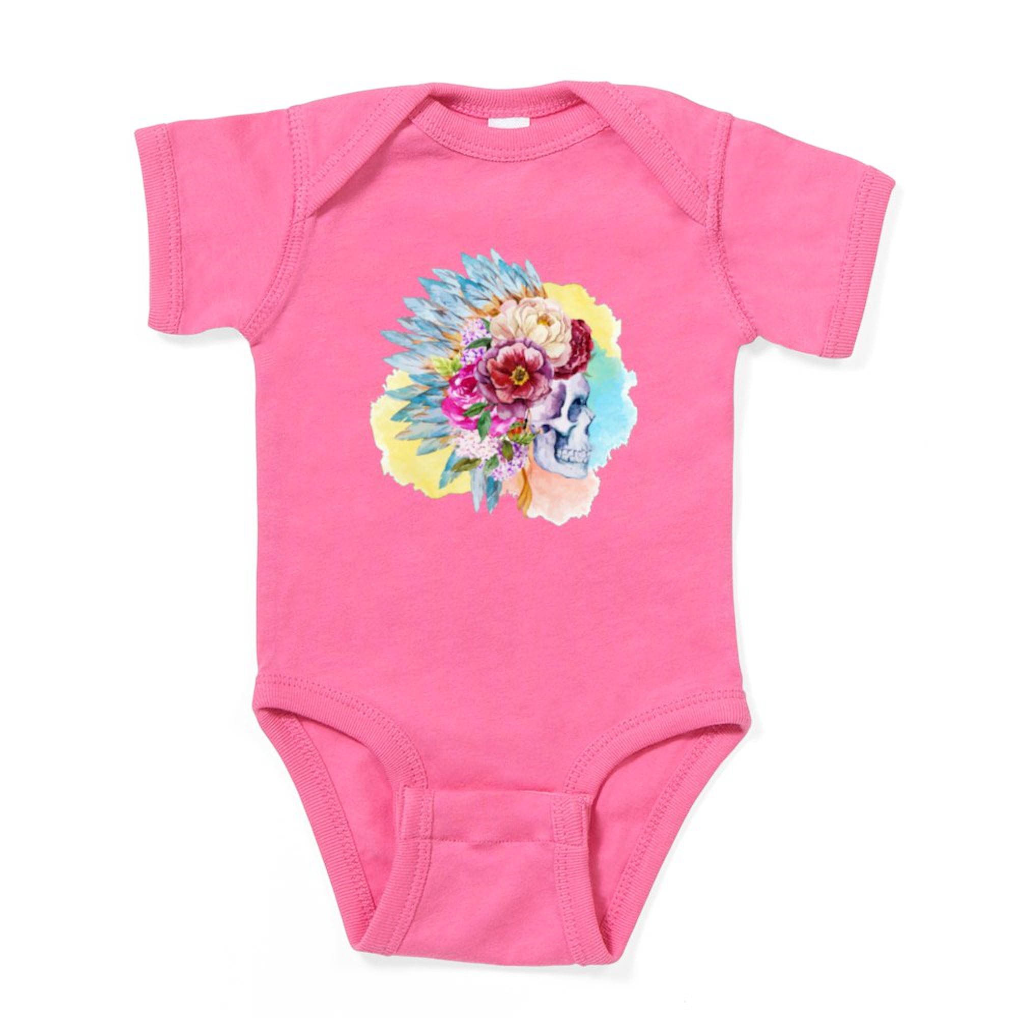 CafePress - Skull Headdress - Cute Infant Bodysuit Baby Romper - Size ...
