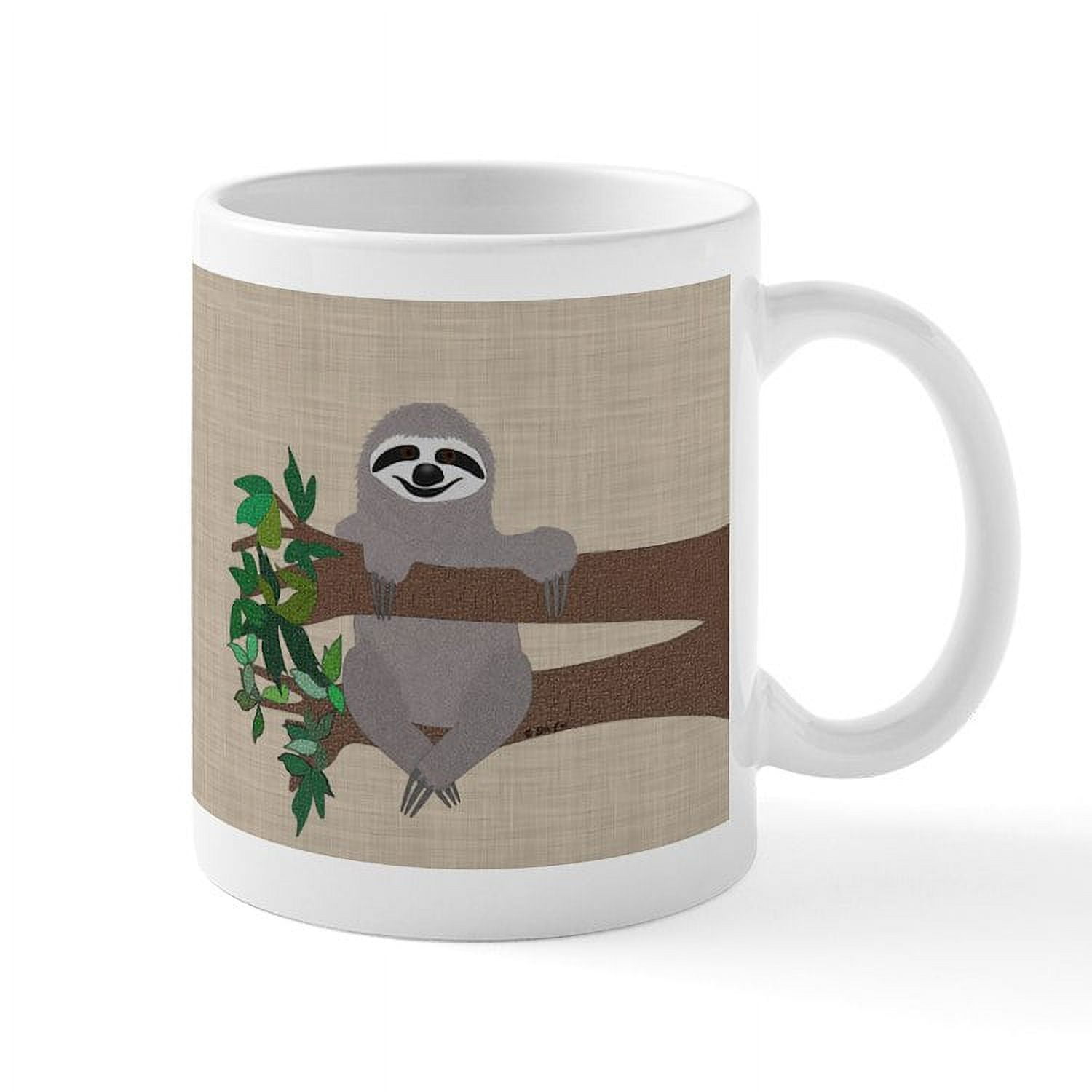 CafePress - Sloth 11 Oz Ceramic Mugs - 11 oz Ceramic Mug - Novelty ...