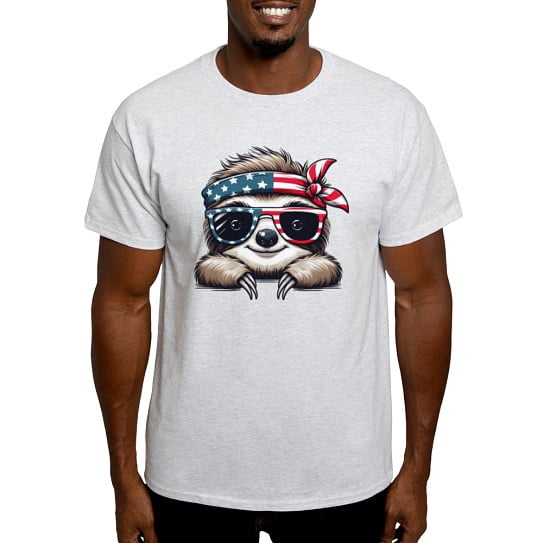 CafePress - Sloth American USA Flag Sunglasses 4Th Of July Slo Men's ...