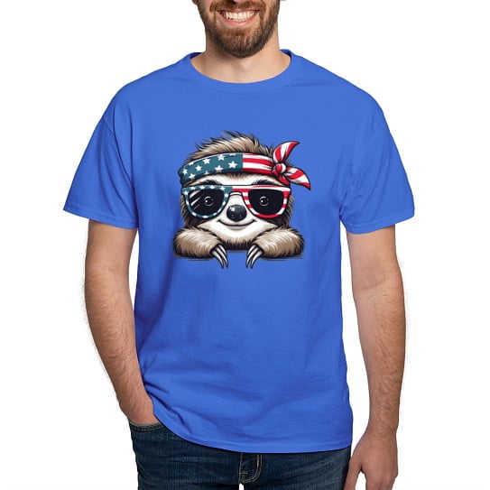 CafePress - Sloth American USA Flag Sunglasses 4Th Of July Slo Men's ...