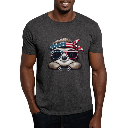 CafePress - Sloth American USA Flag Sunglasses 4Th Of July Slo Men's ...