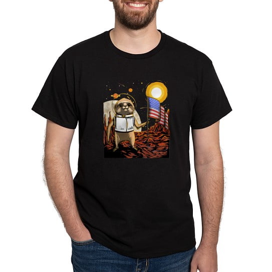 CafePress - Sloth Astronaut 4Th Of July USA American Flag Mars Men's ...