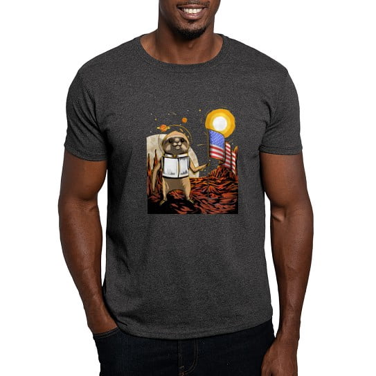 CafePress - Sloth Astronaut 4Th Of July USA American Flag Mars Men's ...