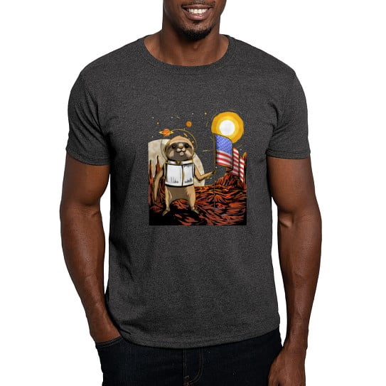 CafePress - Sloth Astronaut 4Th Of July USA American Flag Mars Men's ...