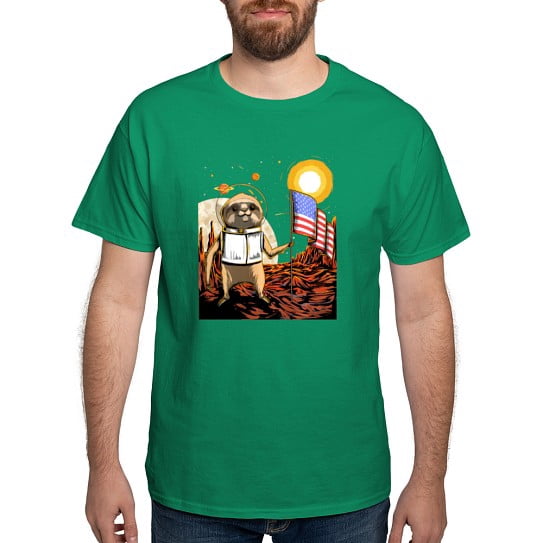 CafePress - Sloth Astronaut 4Th Of July USA American Flag Mars Men's ...