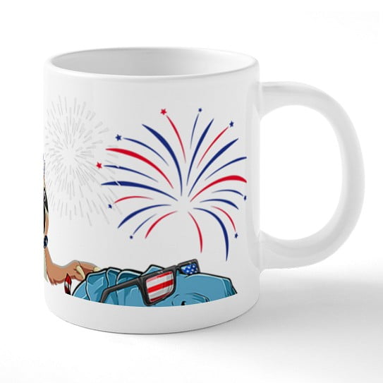 CafePress - Sloth Ridding T Rex American Flag Fireworks Lover - 20 Oz ...