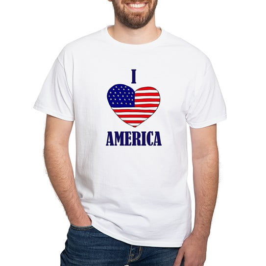 CafePress - Smilenowtees Funny I Love America Flag Cartoon Men's Value ...