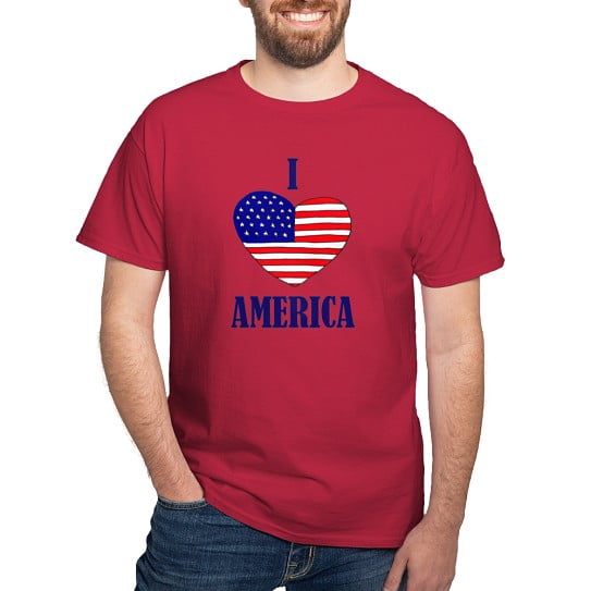 CafePress - Smilenowtees Funny I Love America Flag Cartoon Men's Value ...