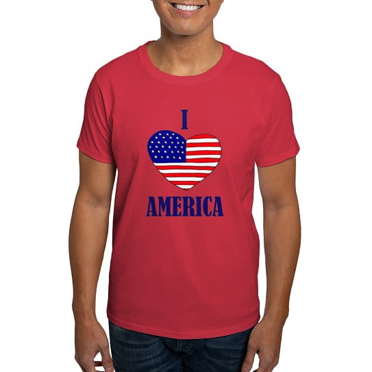 CafePress - Smilenowtees Funny I Love America Flag Cartoon Men's Value ...