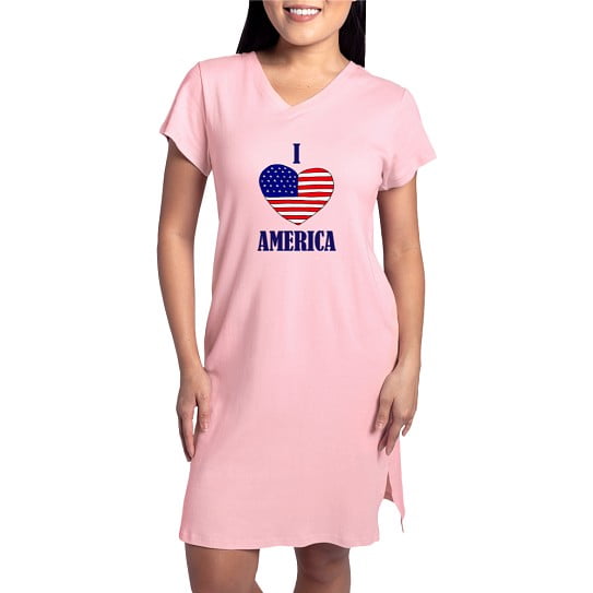 CafePress - Smilenowtees Funny I Love America Flag Cartoon - Women's ...