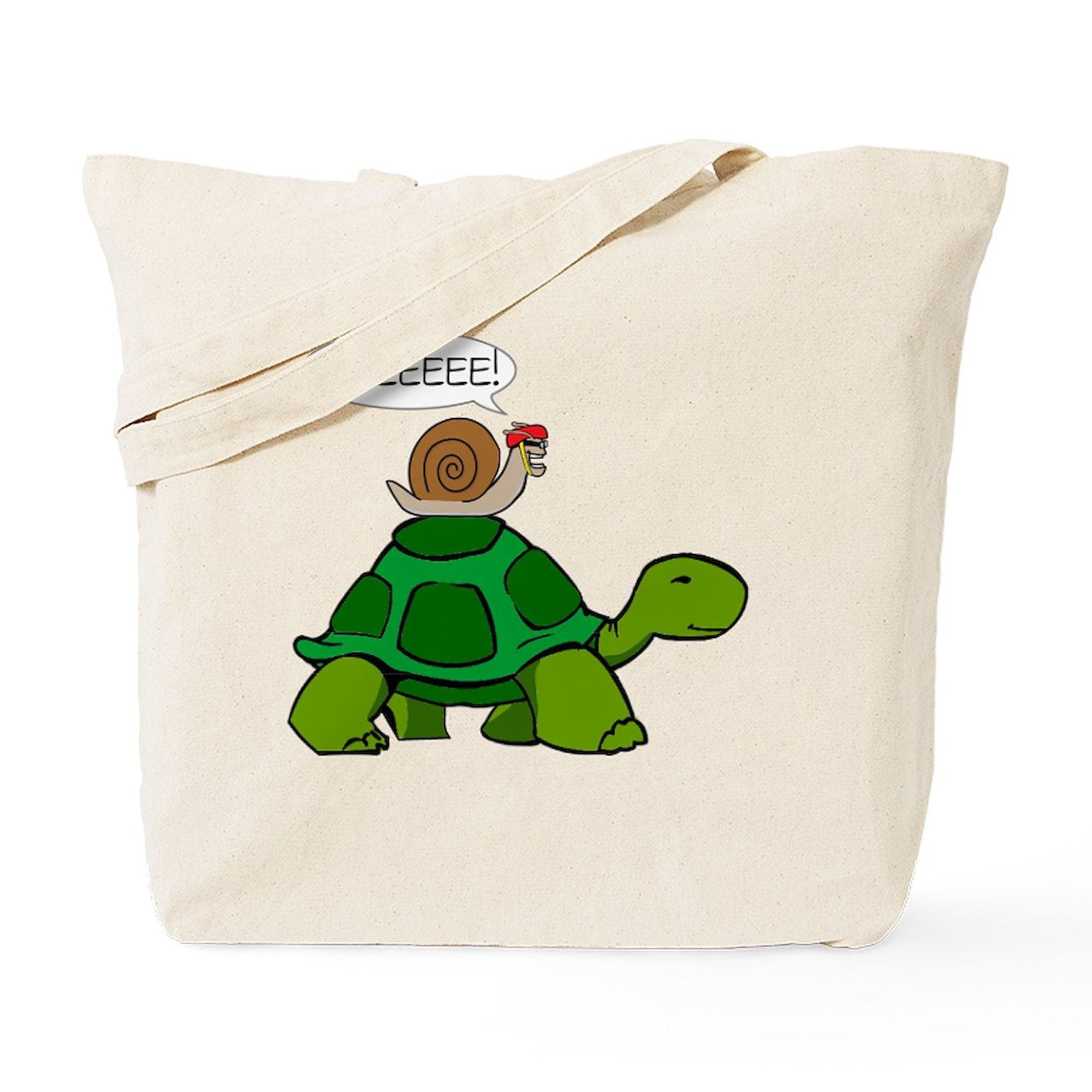 CafePress - Snail & Turtle Tote Bag - Unisex Canvas Tote Bag, Beige, 1 ...