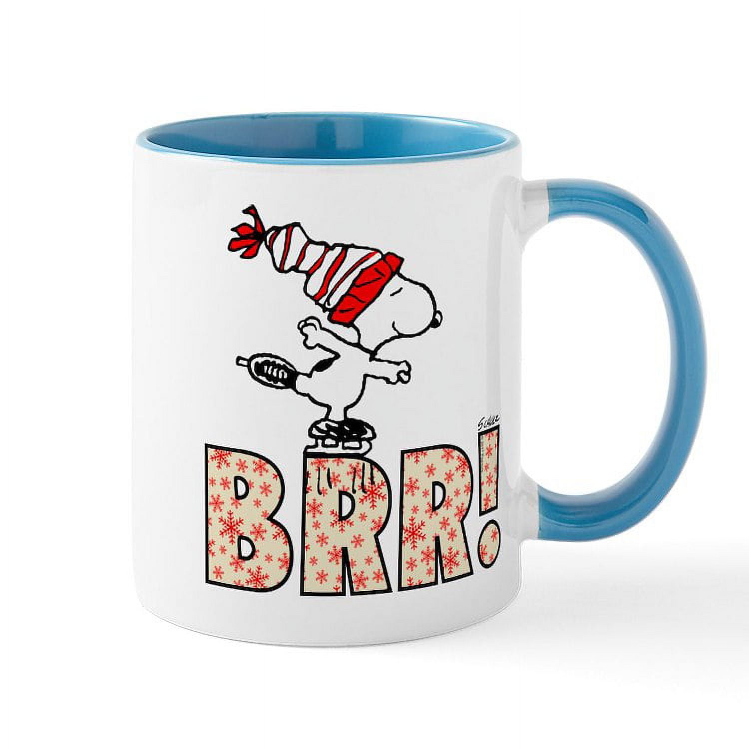 CafePress - Snoopy Brr! - 11 oz Ceramic Mug - Novelty Coffee Tea Cup ...