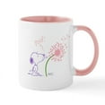 CafePress - Snoopy Dandelion Mug - 11 oz Ceramic Mug - Novelty Coffee ...