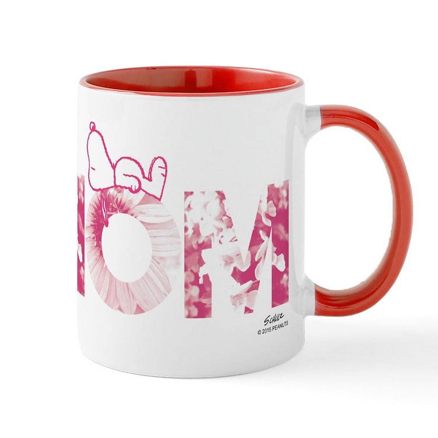 CafePress - Snoopy Mom Mug - 11 oz Ceramic Mug - Novelty Coffee Tea Cup ...