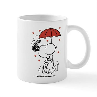 CafePress - Snoopy Dandelion Mug - 11 oz Ceramic Mug - Novelty Coffee ...