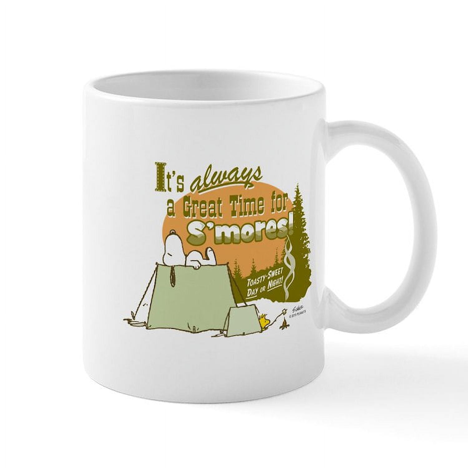 CafePress - Snoopy Smores Mugs - 11 oz Ceramic Mug - Novelty Coffee Tea ...