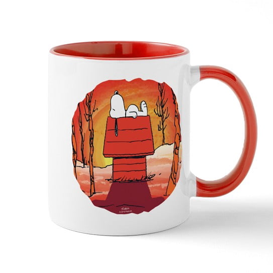 CafePress - Snoopy The Dog House 11 Oz Ceramic Mug - 11 oz Ceramic Mug ...