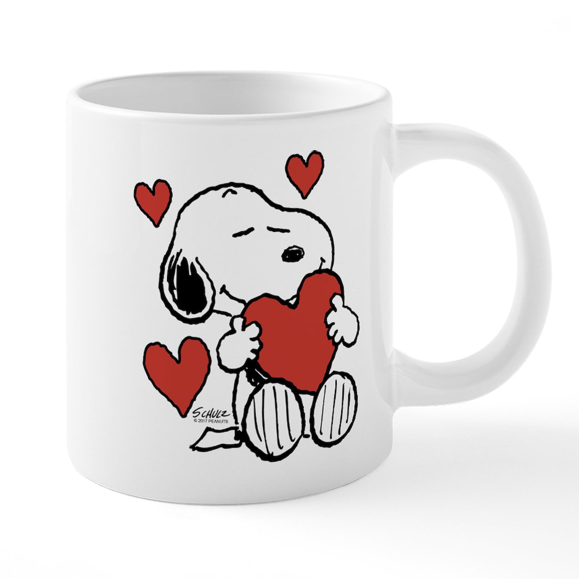 CafePress Snoopy Valentine's Day Coffee Cup - 20 Oz White Ceramic Mega ...