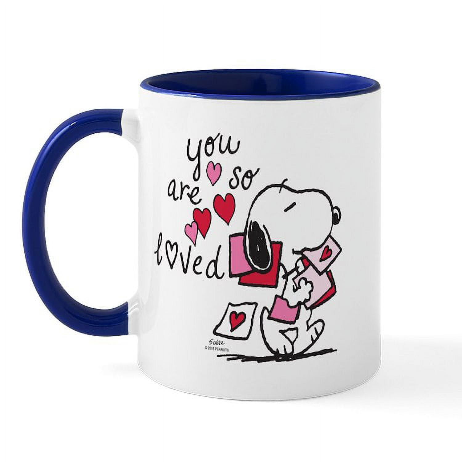 CafePress - Snoopy You Are So Loved Mug - 11 oz Ceramic Mug - Novelty ...