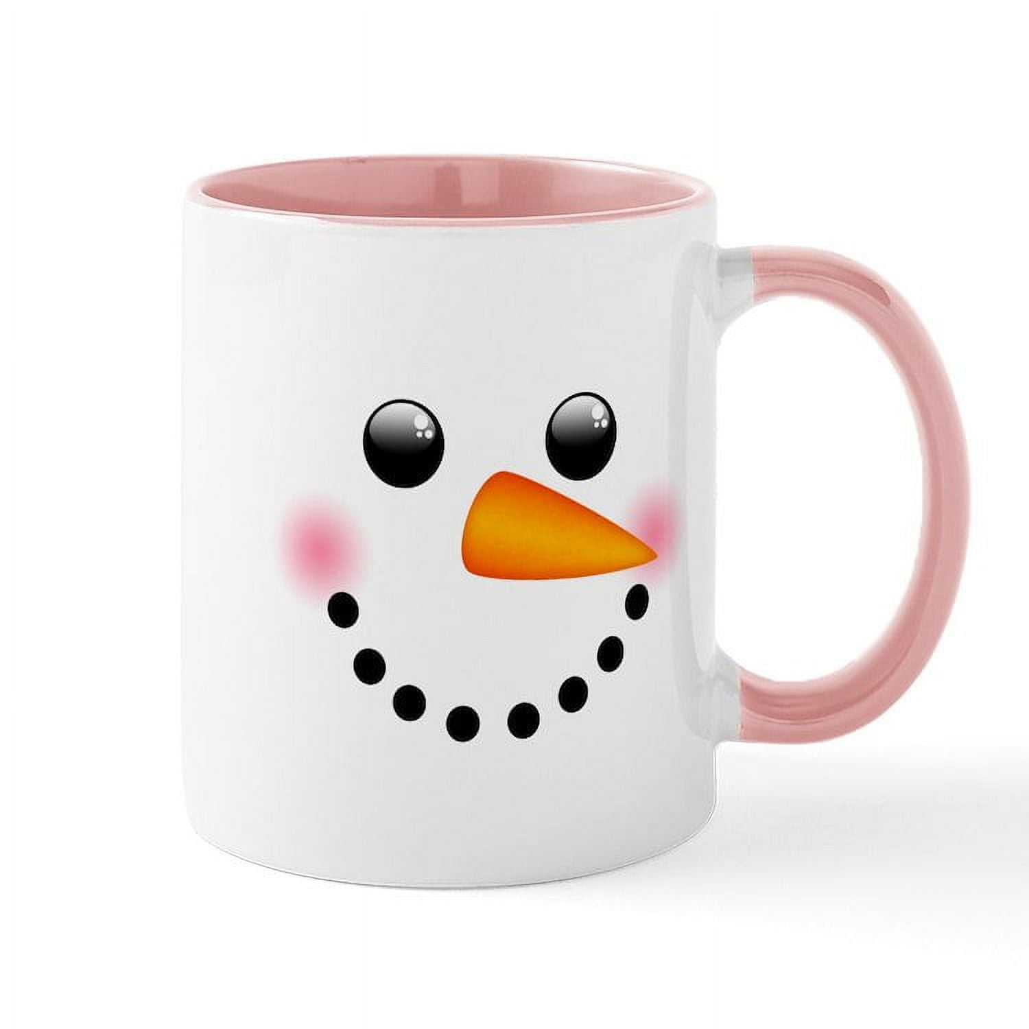 CafePress - Snowman Face Mugs - 11 oz Ceramic Mug - Novelty Coffee Tea ...