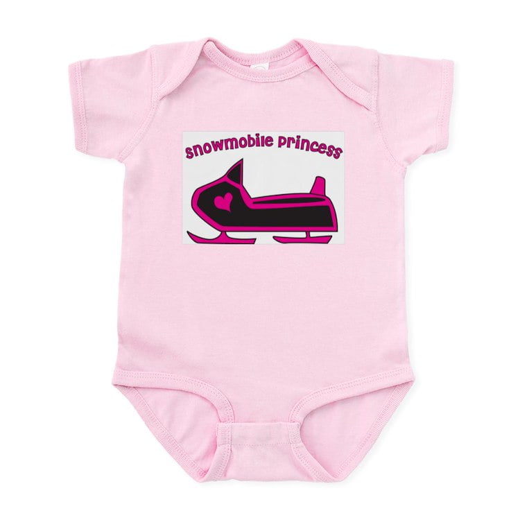 CafePress - Snowmobile Princess Infant Bodysuit - Baby Light Bodysuit ...