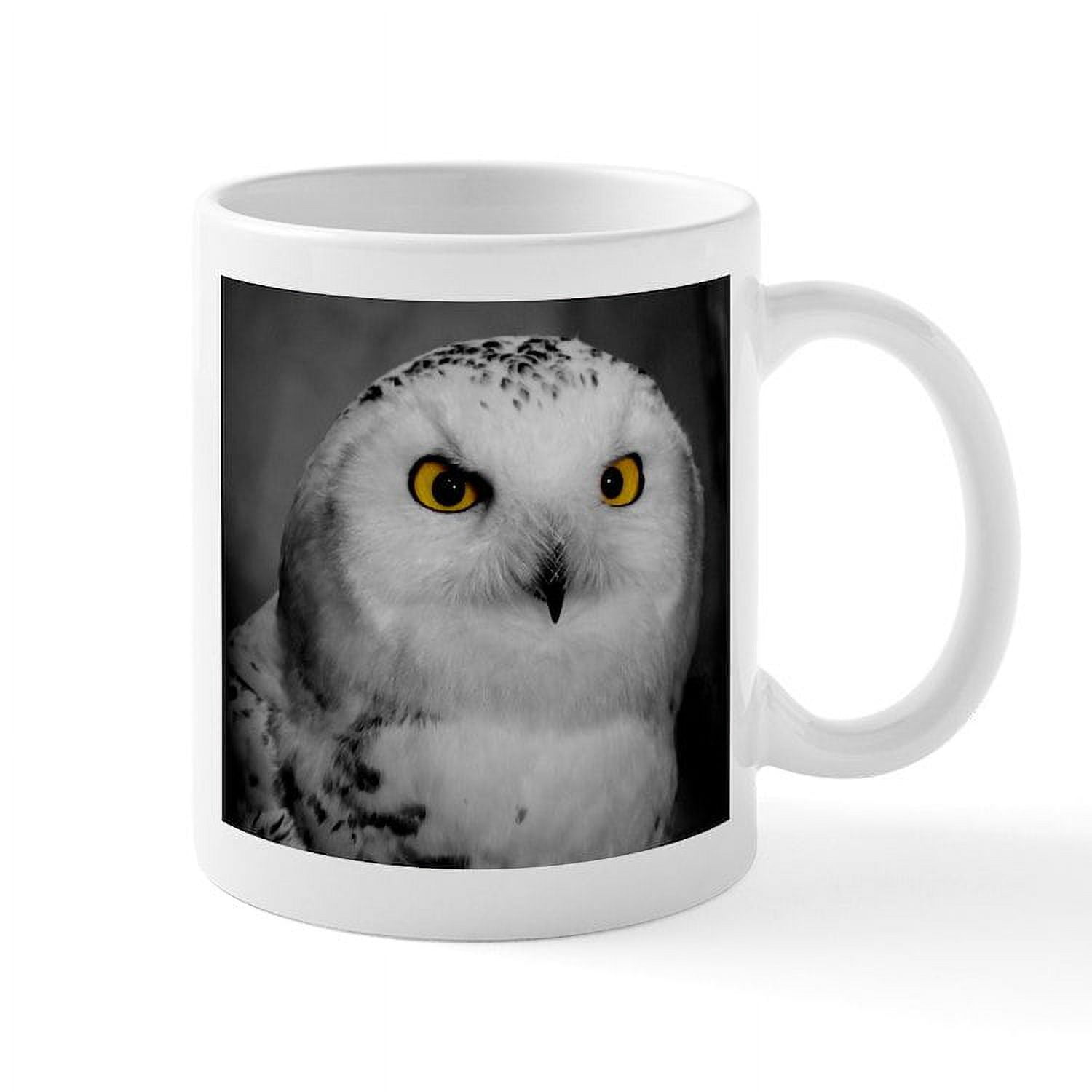 CafePress - Snowy Owl Oscar Mugs - 11 oz Ceramic Mug - Novelty Coffee ...