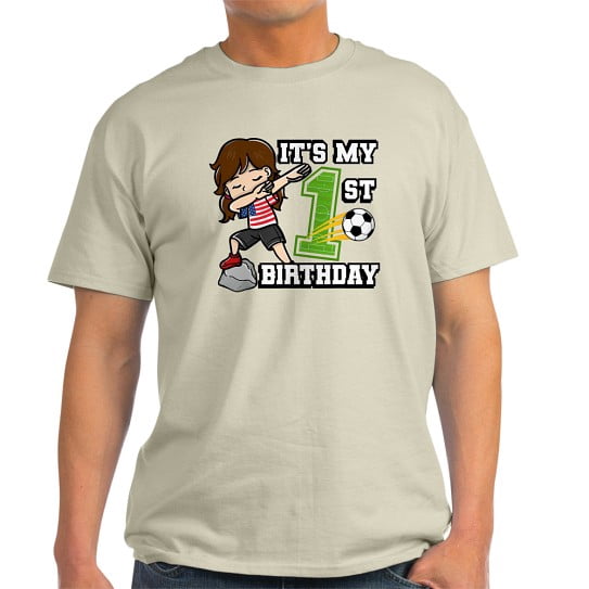 CafePress - Soccer Girl It's My 1St Birthday American Flag Men's Value ...