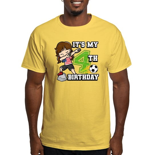 CafePress - Soccer Girl It's My 4Th Birthday American Flag Men's Value ...