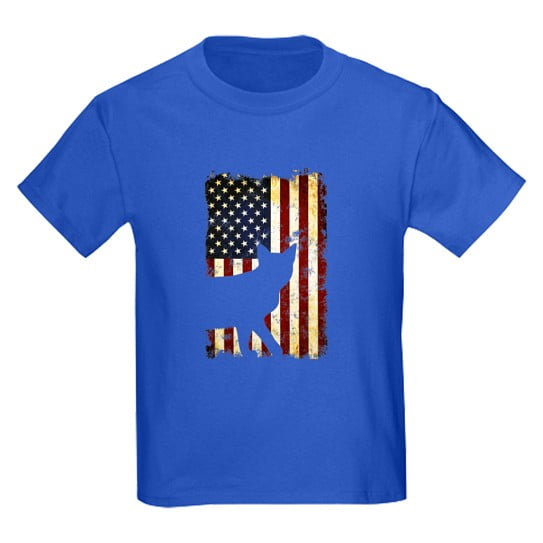 CafePress - Somali Silhouette American Flag 4Th Of July Kids T Shirt ...