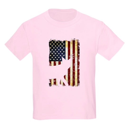 CafePress - Somali Silhouette American Flag 4Th Of July Kids T Shirt ...