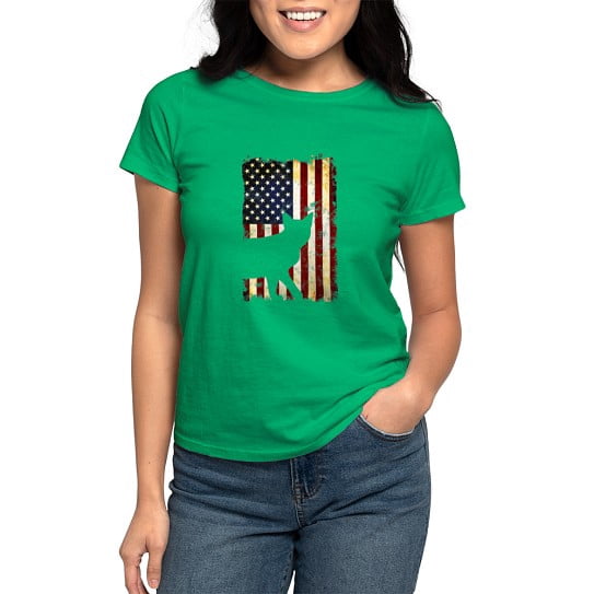 CafePress - Somali Silhouette American Flag 4Th Of July Women's Value T ...
